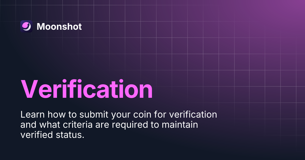 Verification | Moonshot
